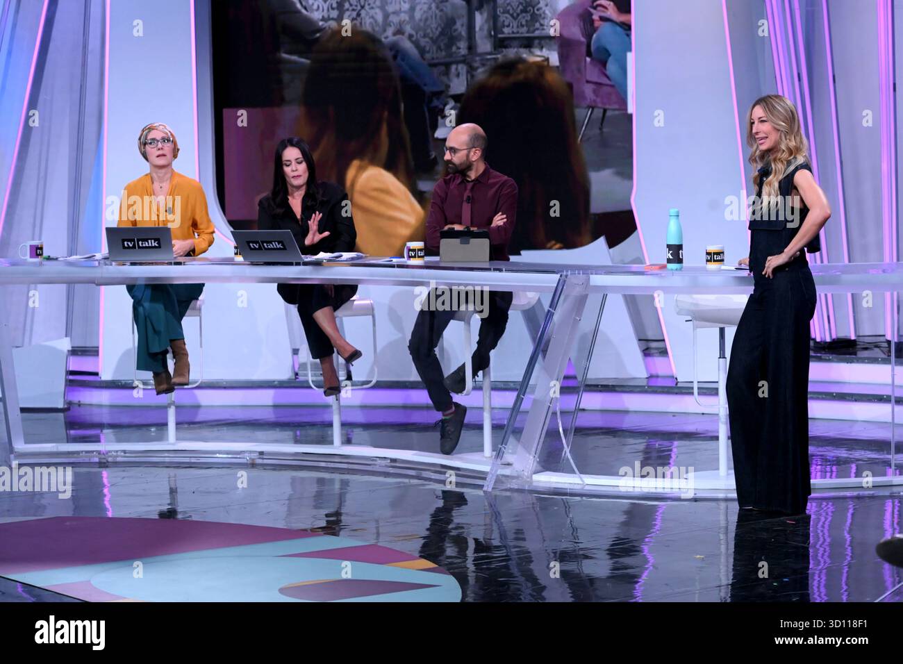 Milan - TV Show "TV Talk" - Rai 3 - Mia Ceran, Cinzia Bancone ...