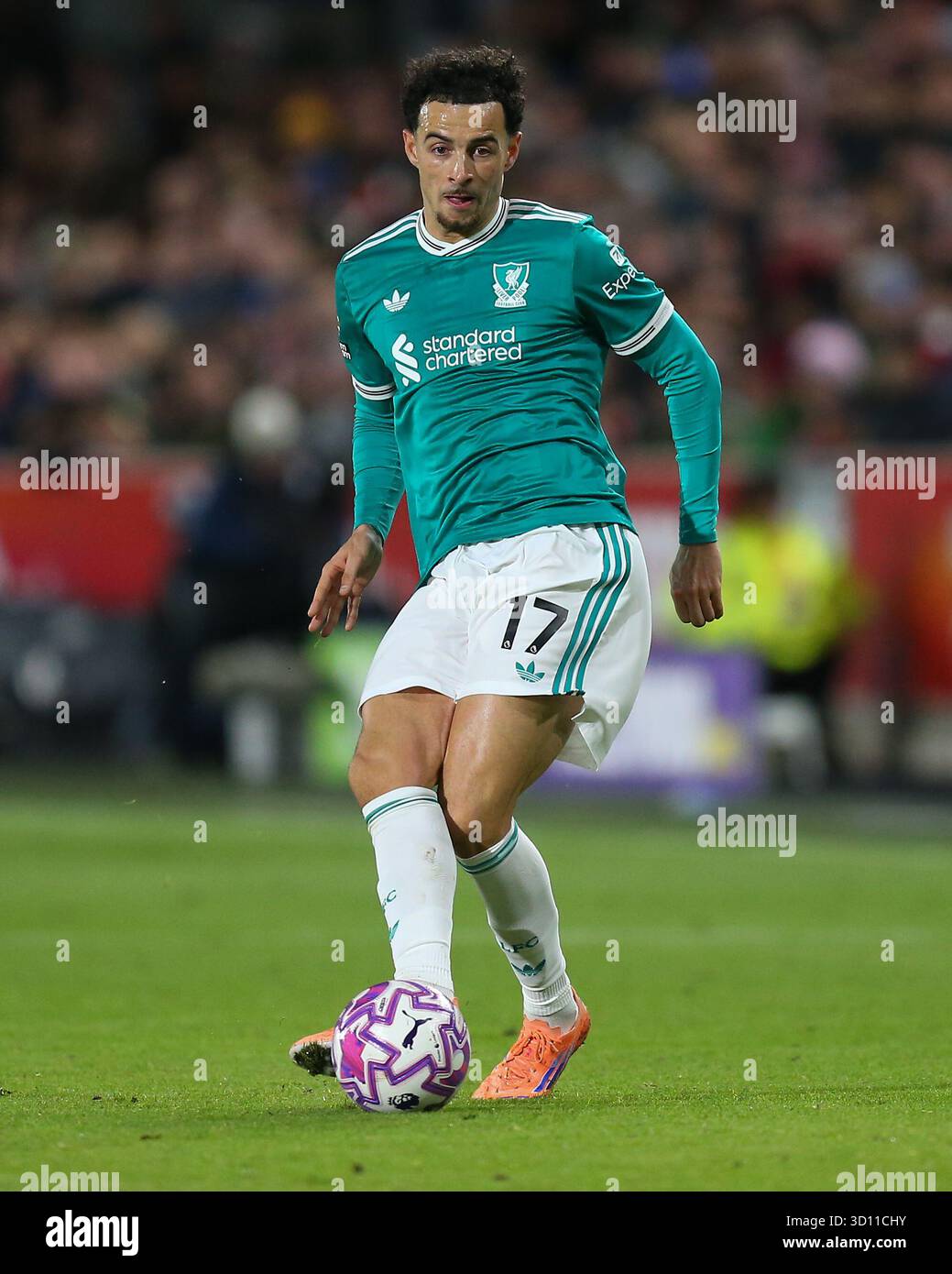 London, England, October 25 2025: Curtis Jones (17 Liverpool) during ...