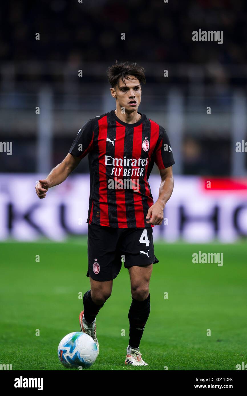Samuele Ricci of AC Milan in action during the Serie A football match ...