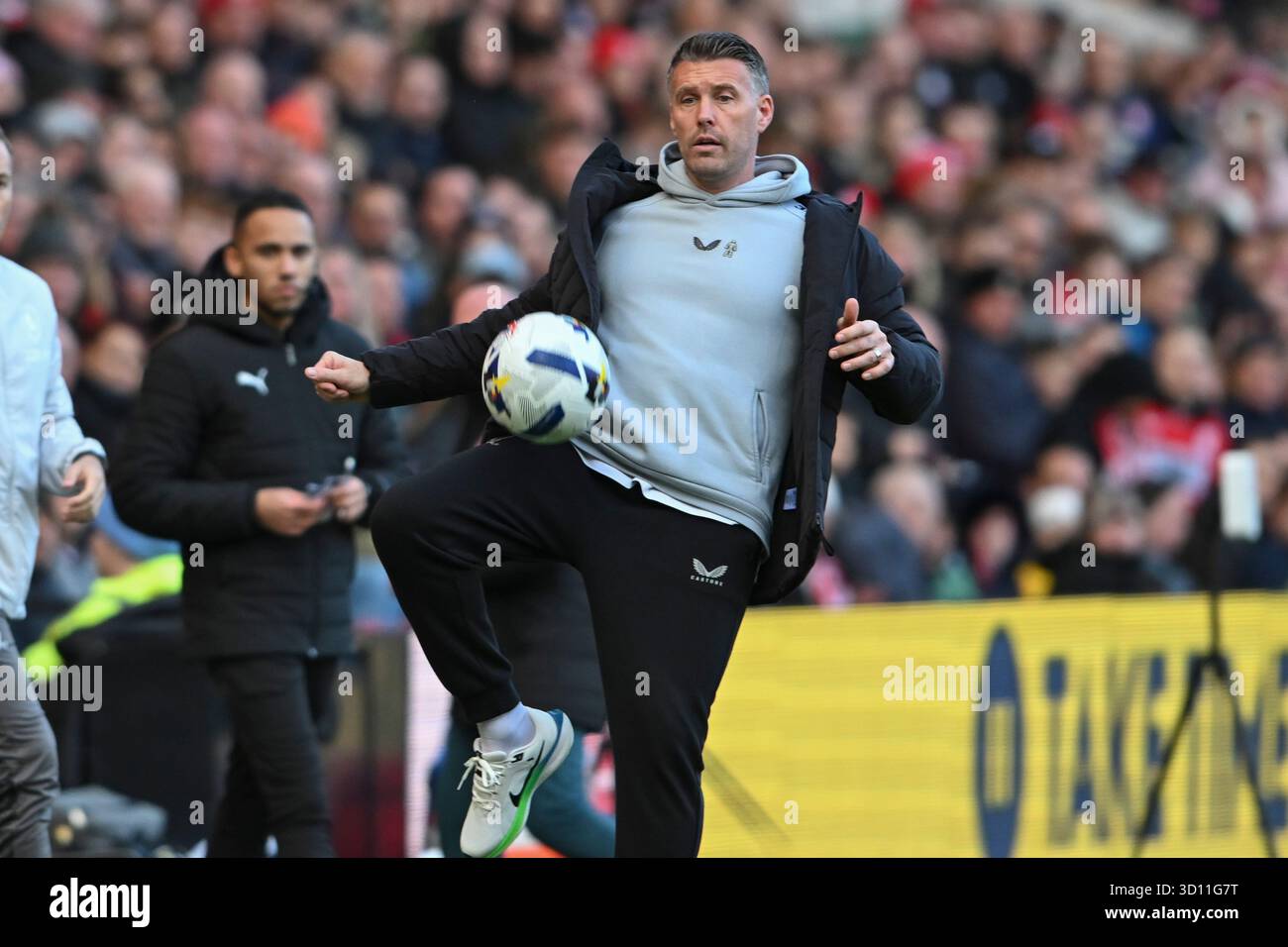 Rob Edwards Middlesbrough Manager during the Sky Bet Championship match ...