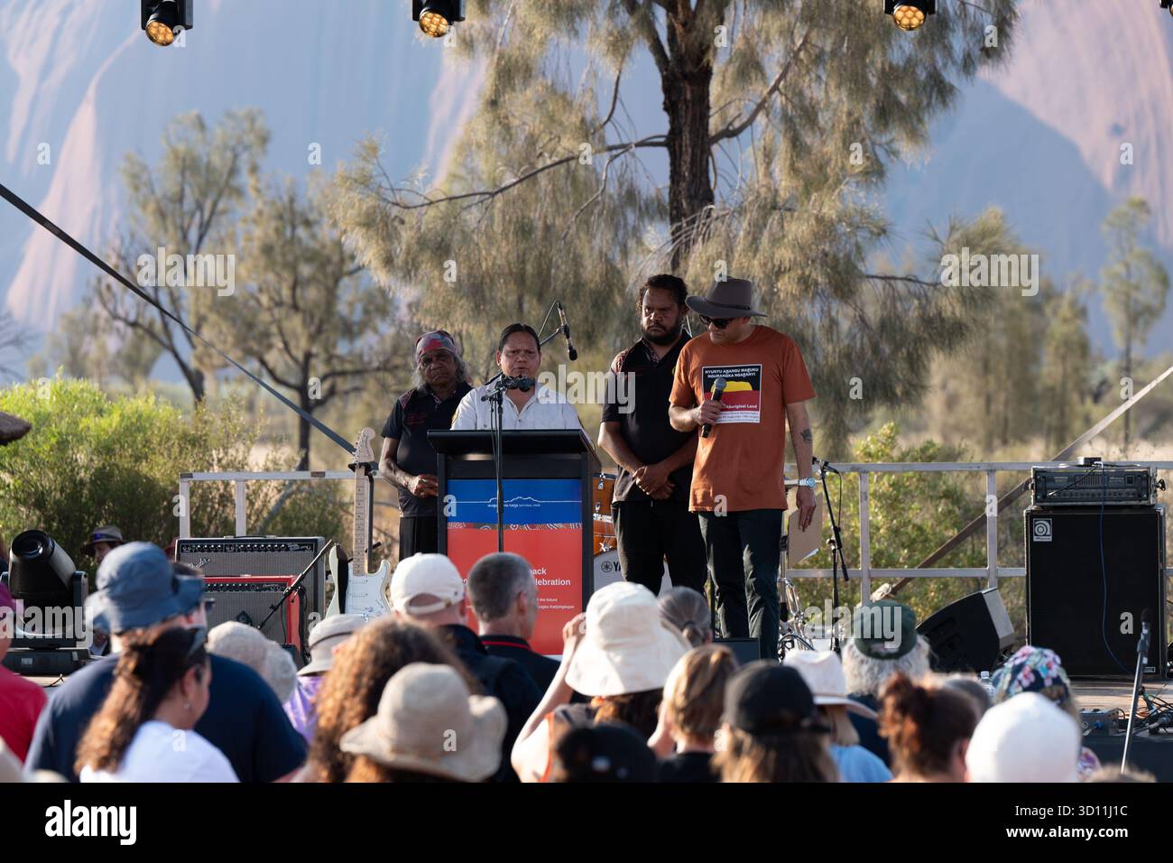 Shaeleigh Swan delivers a speech at the 40th anniversary of the ...
