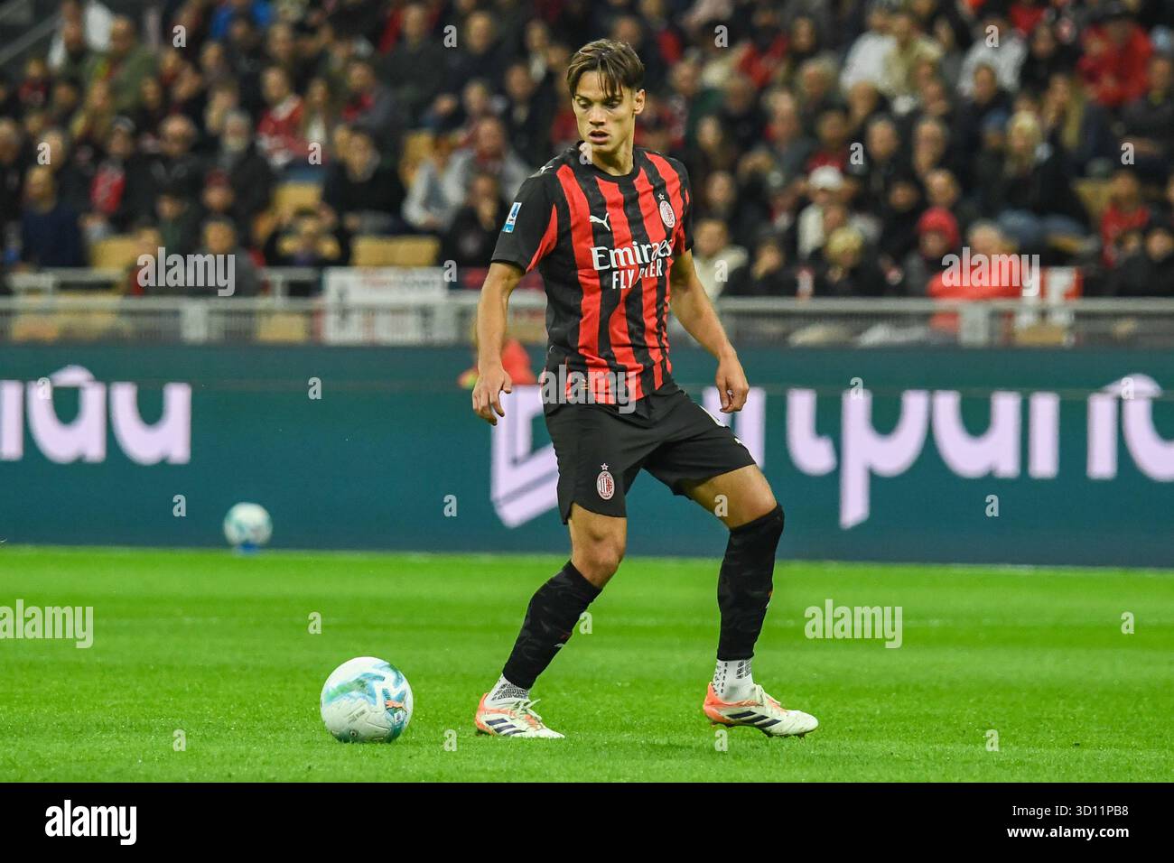 Samuele Ricci (Milan) during AC Milan vs Pisa SC, Italian soccer Serie ...