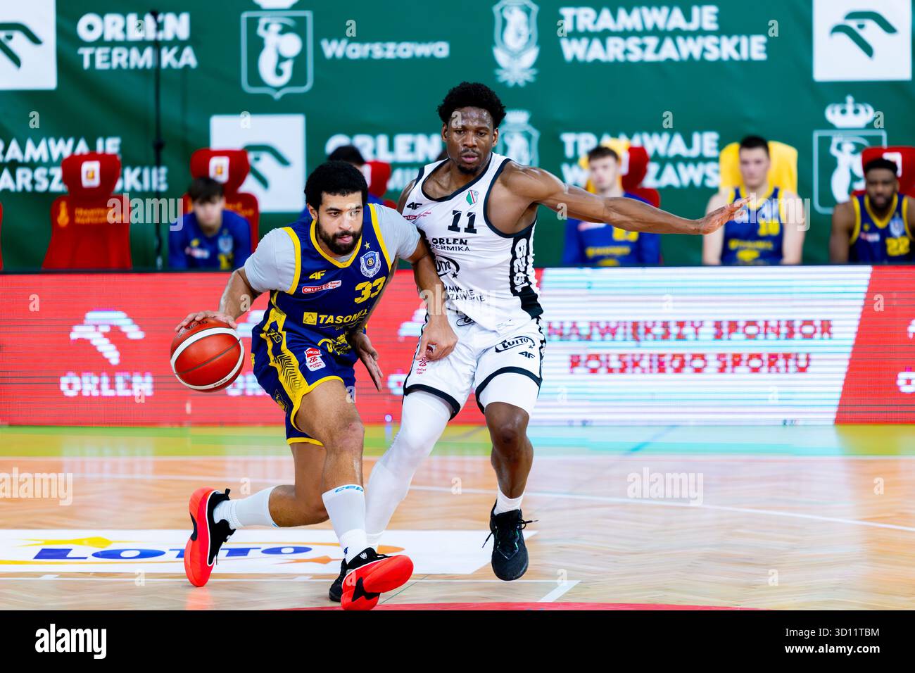 Warsaw, Poland. 25th Oct 2025. Polish Basketball League match between ...