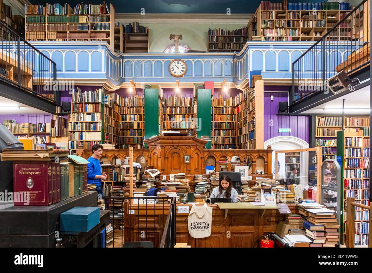 INVERNESS, SCOTLAND – Aug 21, 2024: Interior of Leakey's Bookshop ...