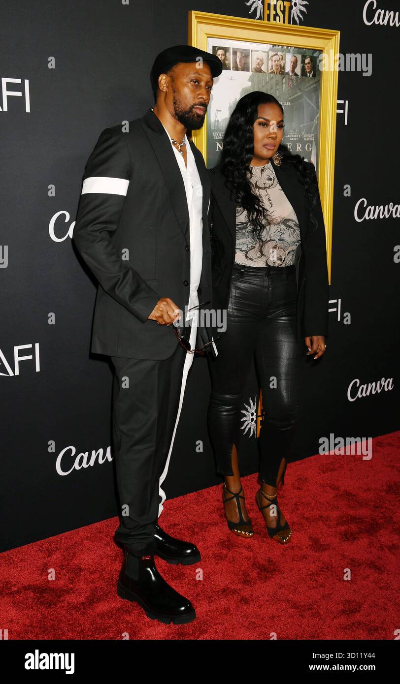 HOLLYWOOD, CALIFORNIA - OCTOBER 24: (L-R) RZA and Talani Rabb at the ...