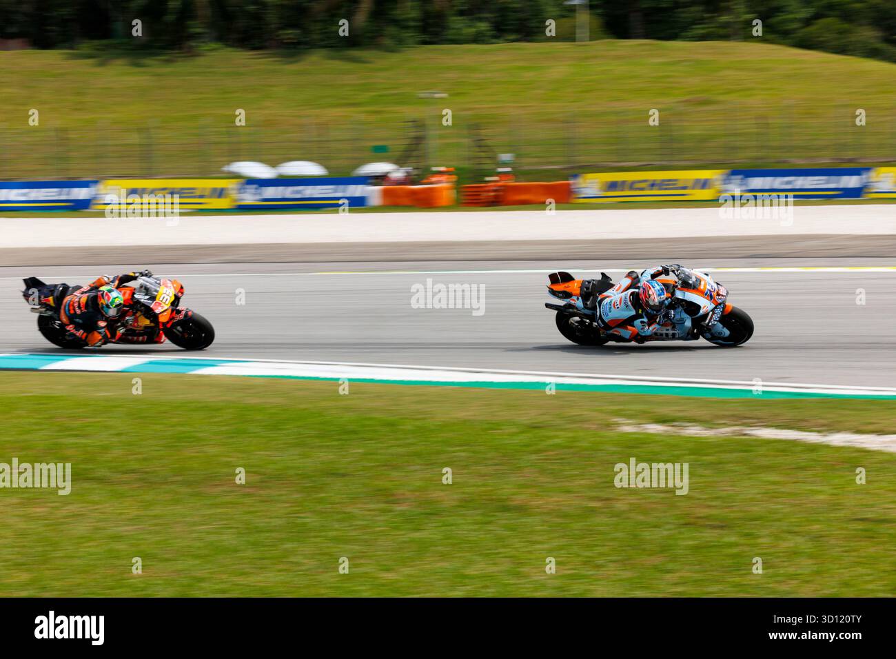 Number 79 Trackhouse Racing rider Ai Ogura, Number 33 Red Bull KTM ...