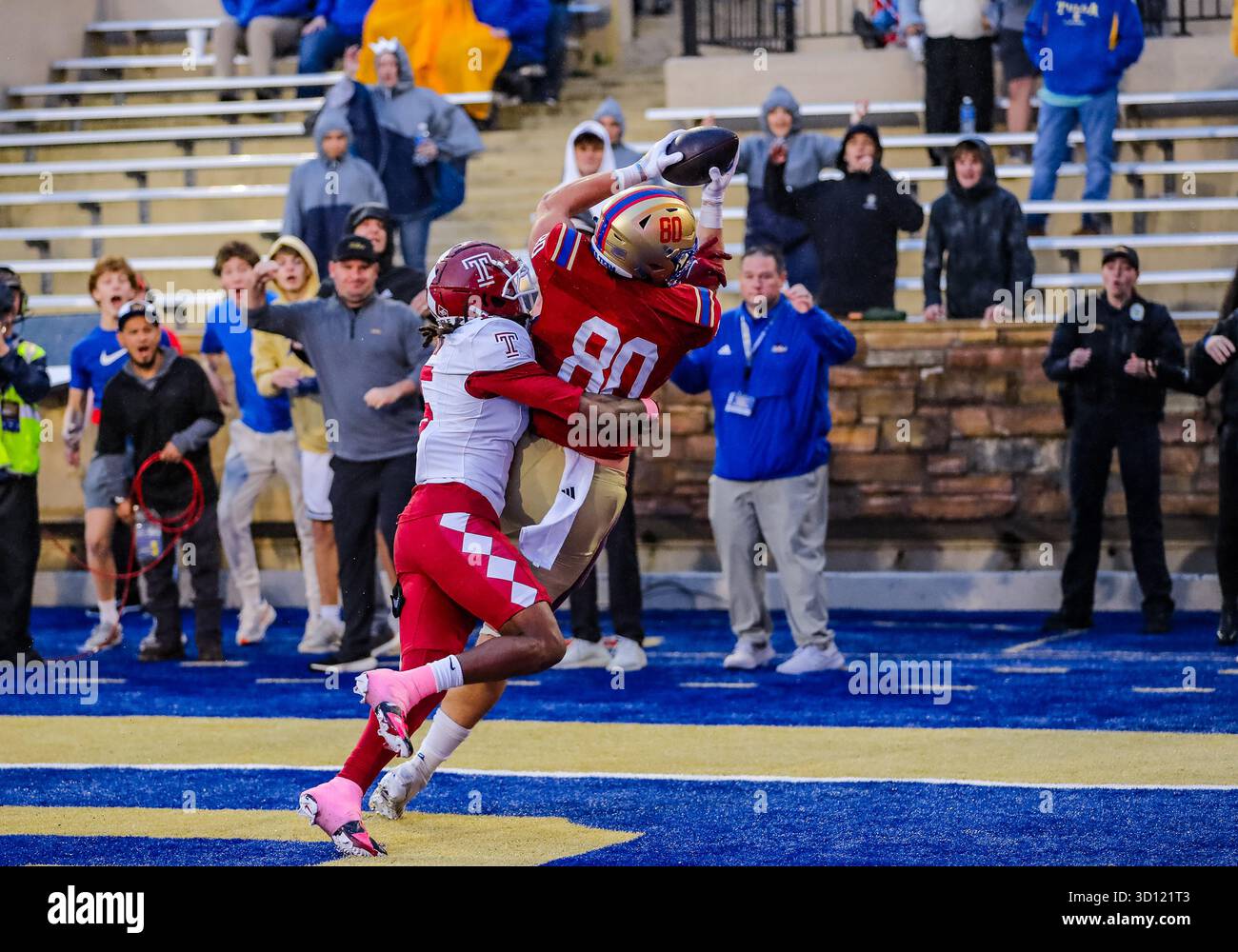 October 25, 2025:.Tulsa Golden Hurricane tight end Brody Foley (80 ...