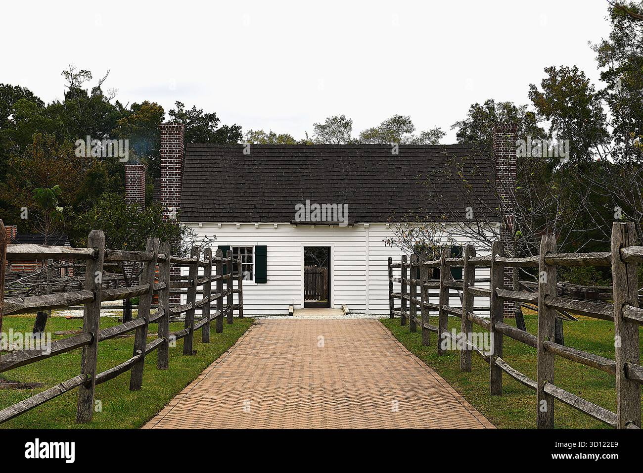 Virginia, Colonial farm Stock Photo - Alamy
