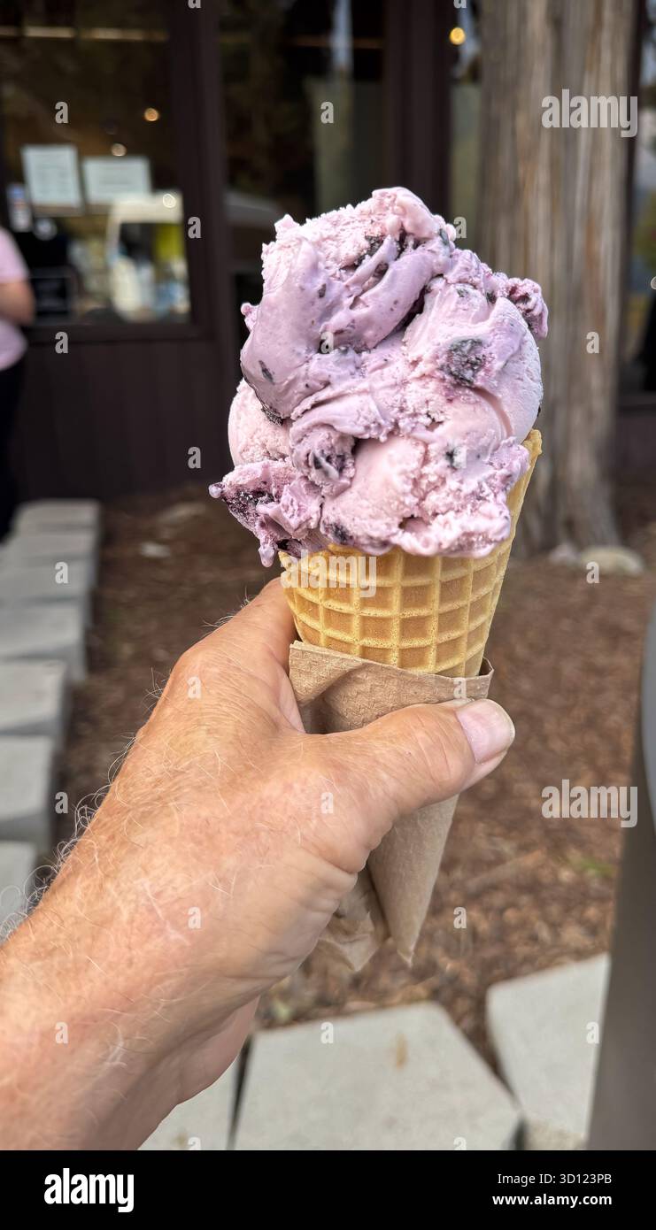 Huckleberry ice cream in hi-res stock photography and images - Alamy