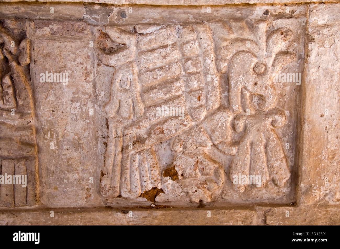 Stone carvings at Tula archeological site, Hidalgo, Mexico Stock Photo ...