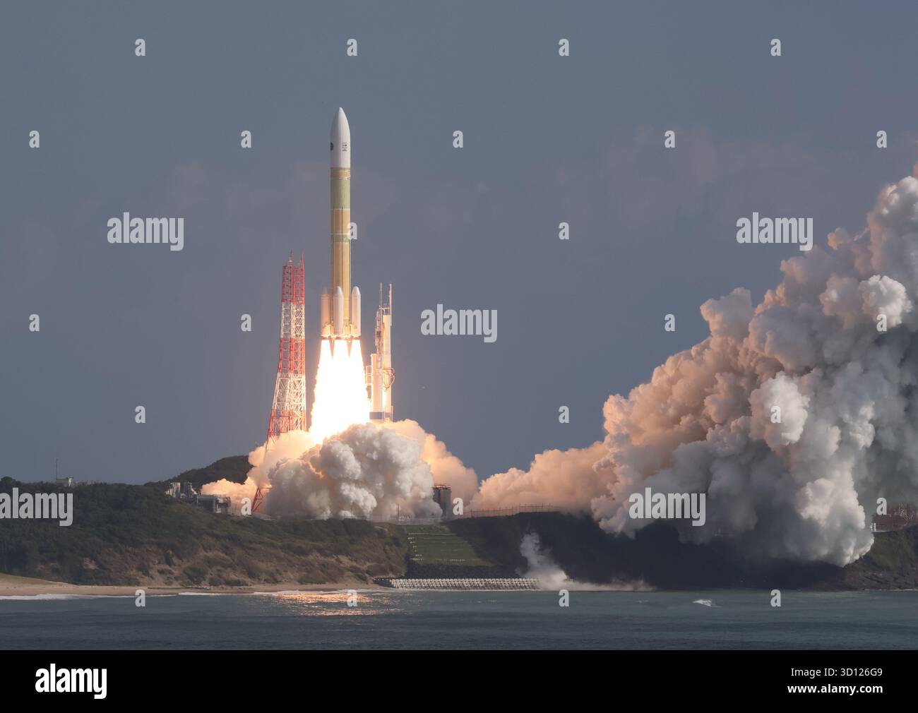 The H3 rocket No. 7 is launched at the Tanegashima Space Center in ...