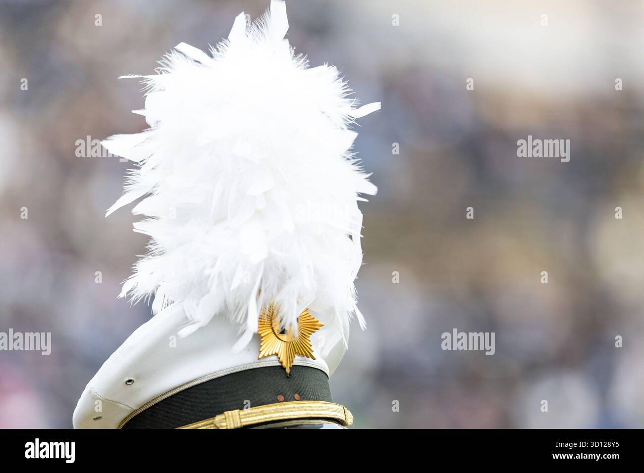 October 25, 2025: A general view of Purdue band hat and plume during ...
