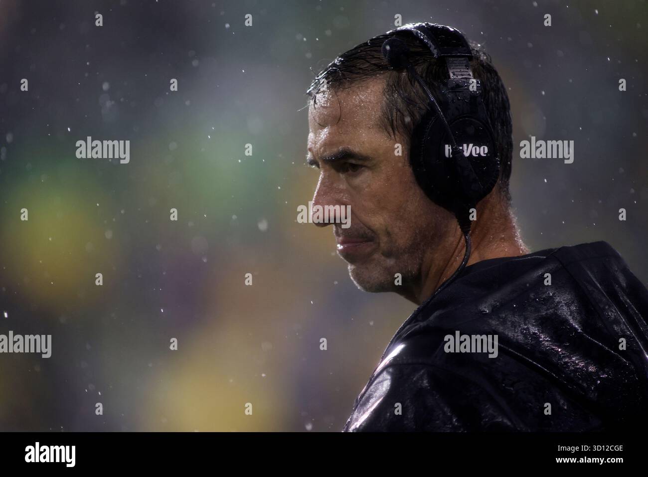 Wisconsin head coach Luke Fickell reacts after a play during the second ...