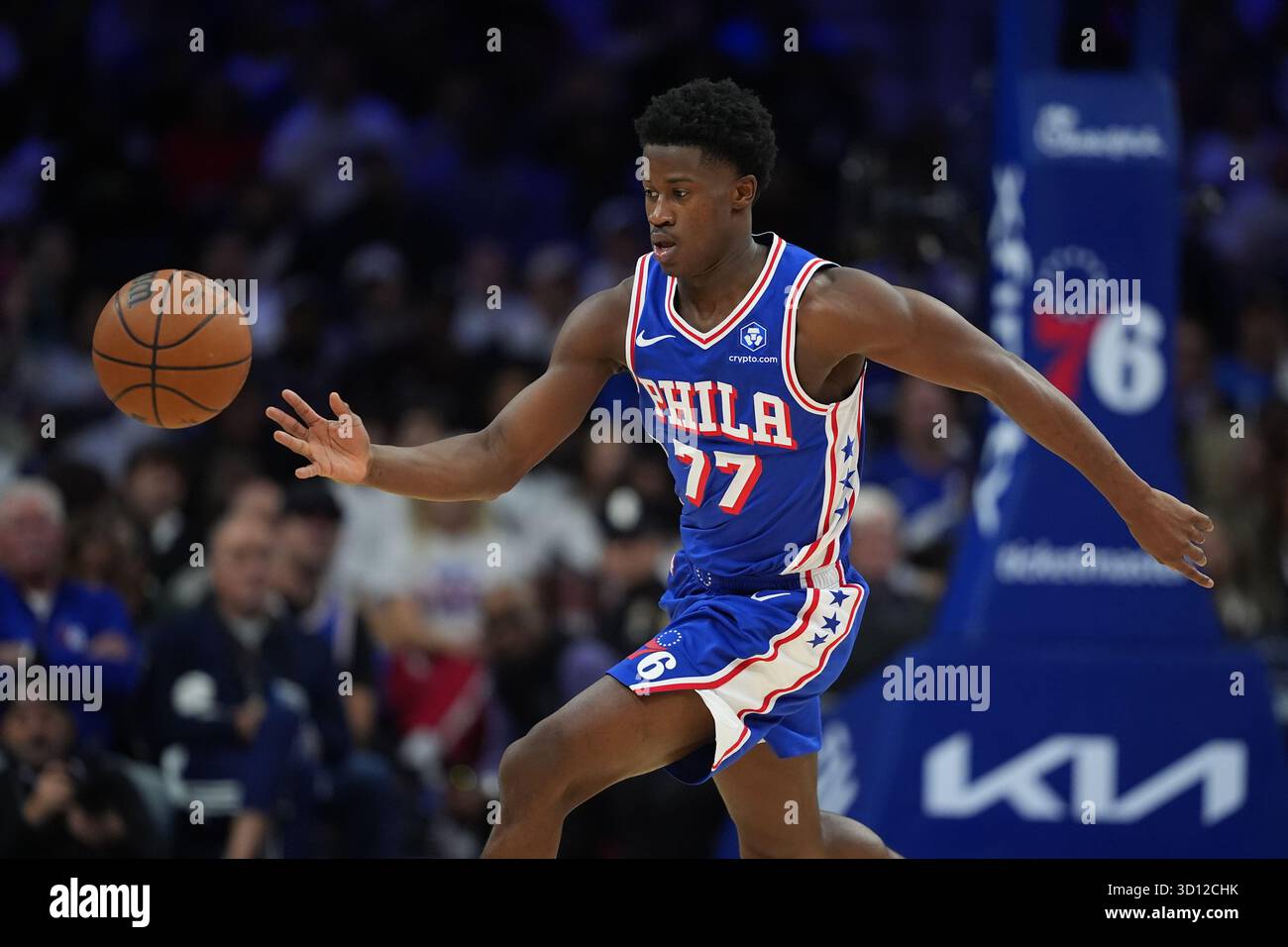 Philadelphia 76ers' VJ Edgecombe plays during an NBA basketball game ...