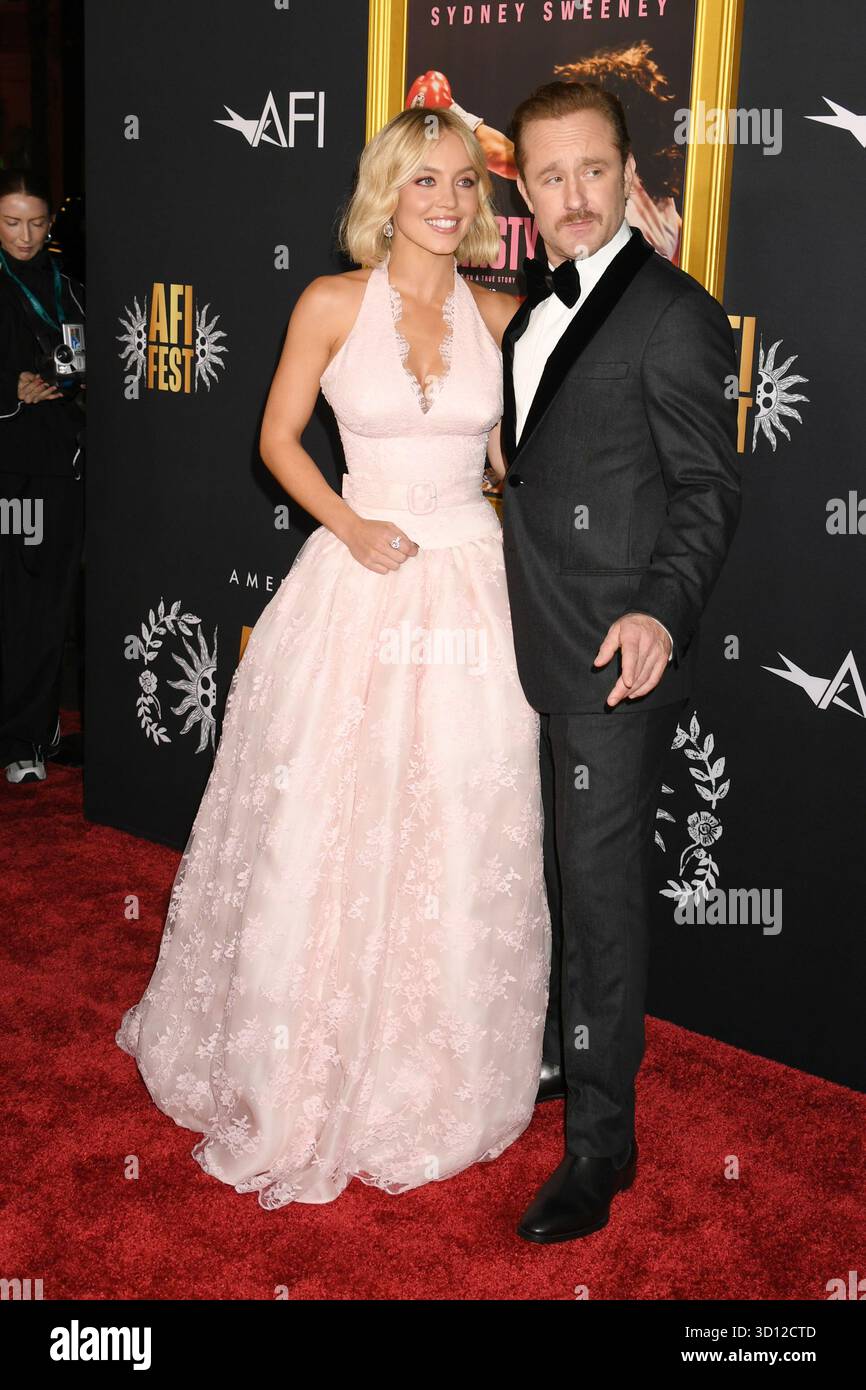 LOS ANGELES, CA - OCTOBER 25: Sydney Sweeney and Ben Foster at the AFI ...