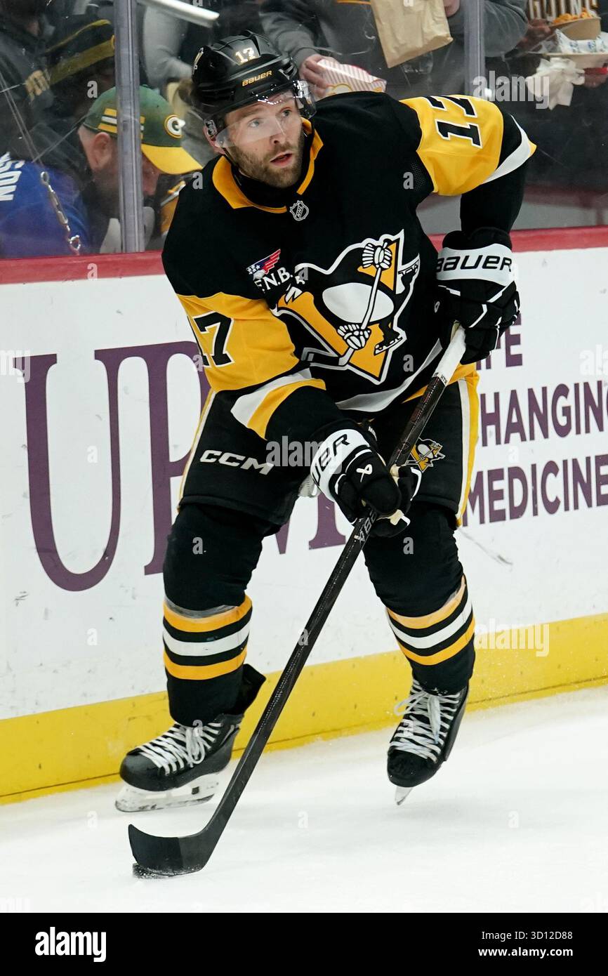 Pittsburgh Penguins' Bryan Rust (17) skates during the second period of ...