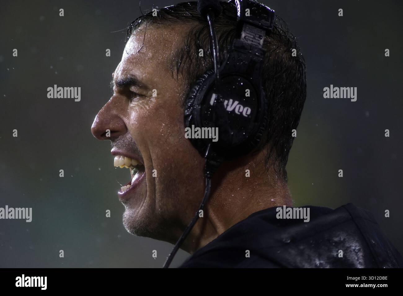 Wisconsin head coach Luke Fickell calls directions during the second ...