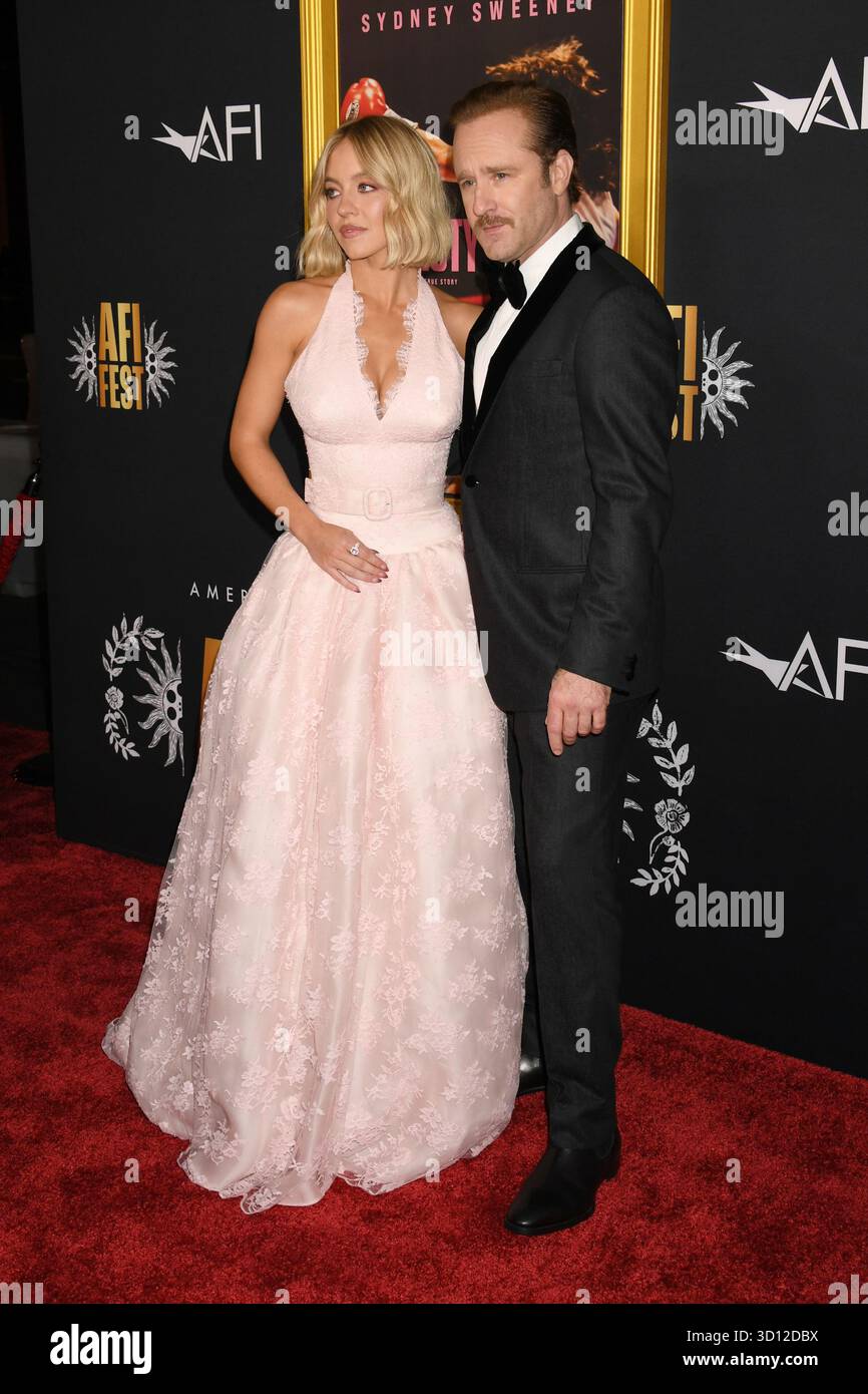 Los Angeles, Ca. 25th Oct, 2025. Sydney Sweeney and Ben Foster at the ...