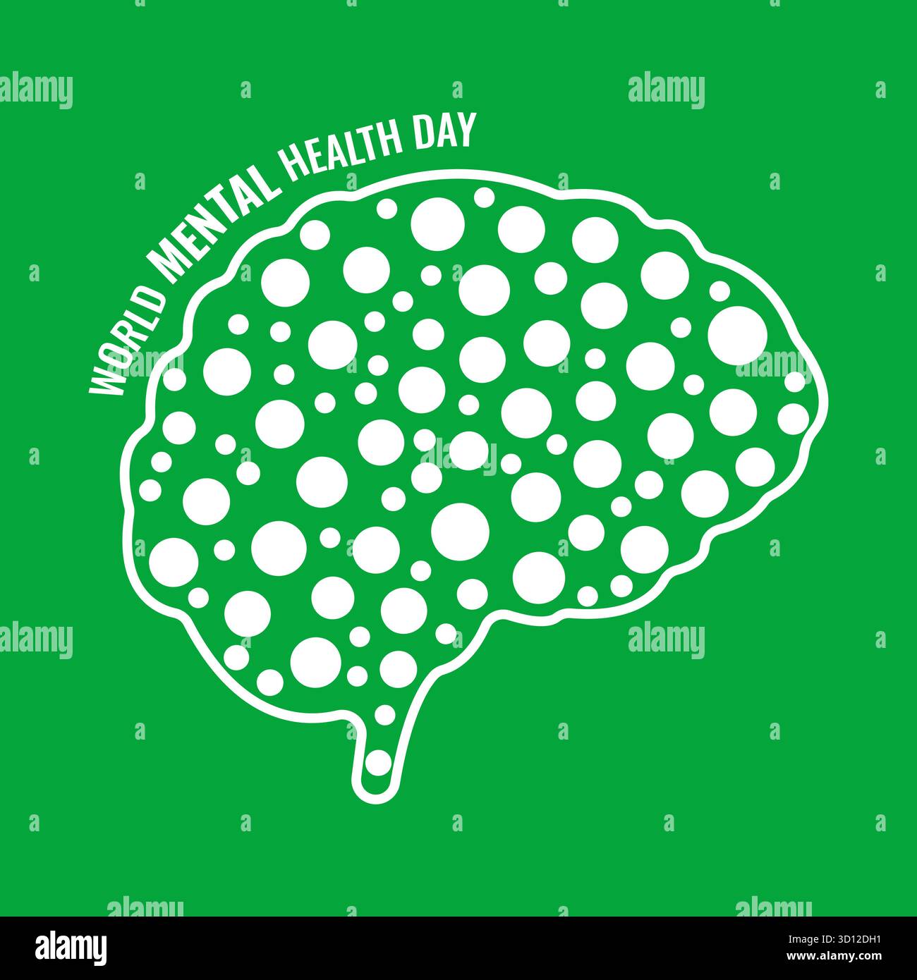 Green international stress awareness Stock Vector Images - Alamy