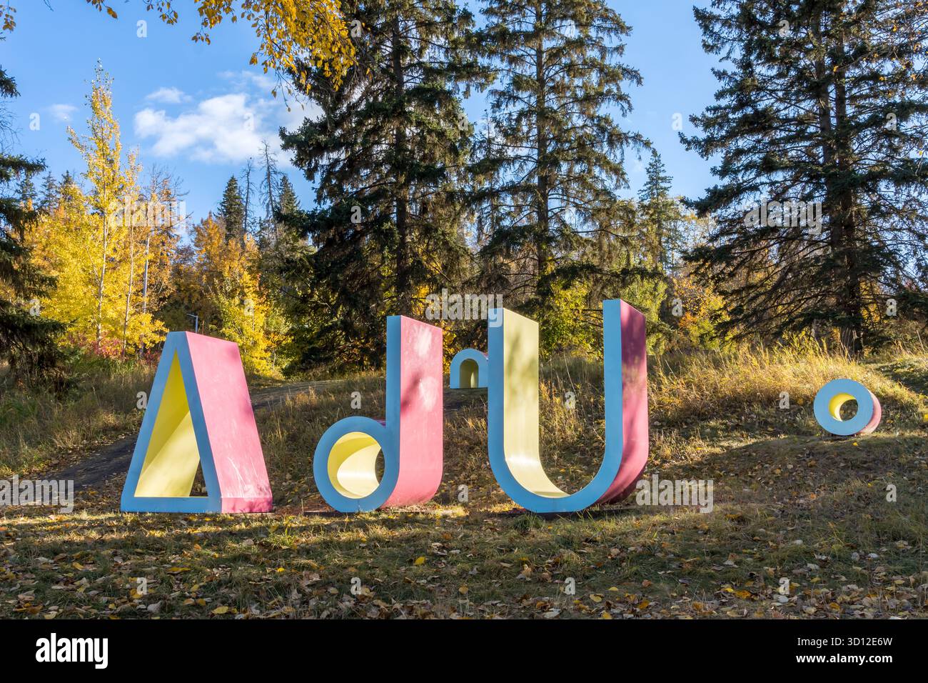 Edmontons indigenous art park hi-res stock photography and images - Alamy
