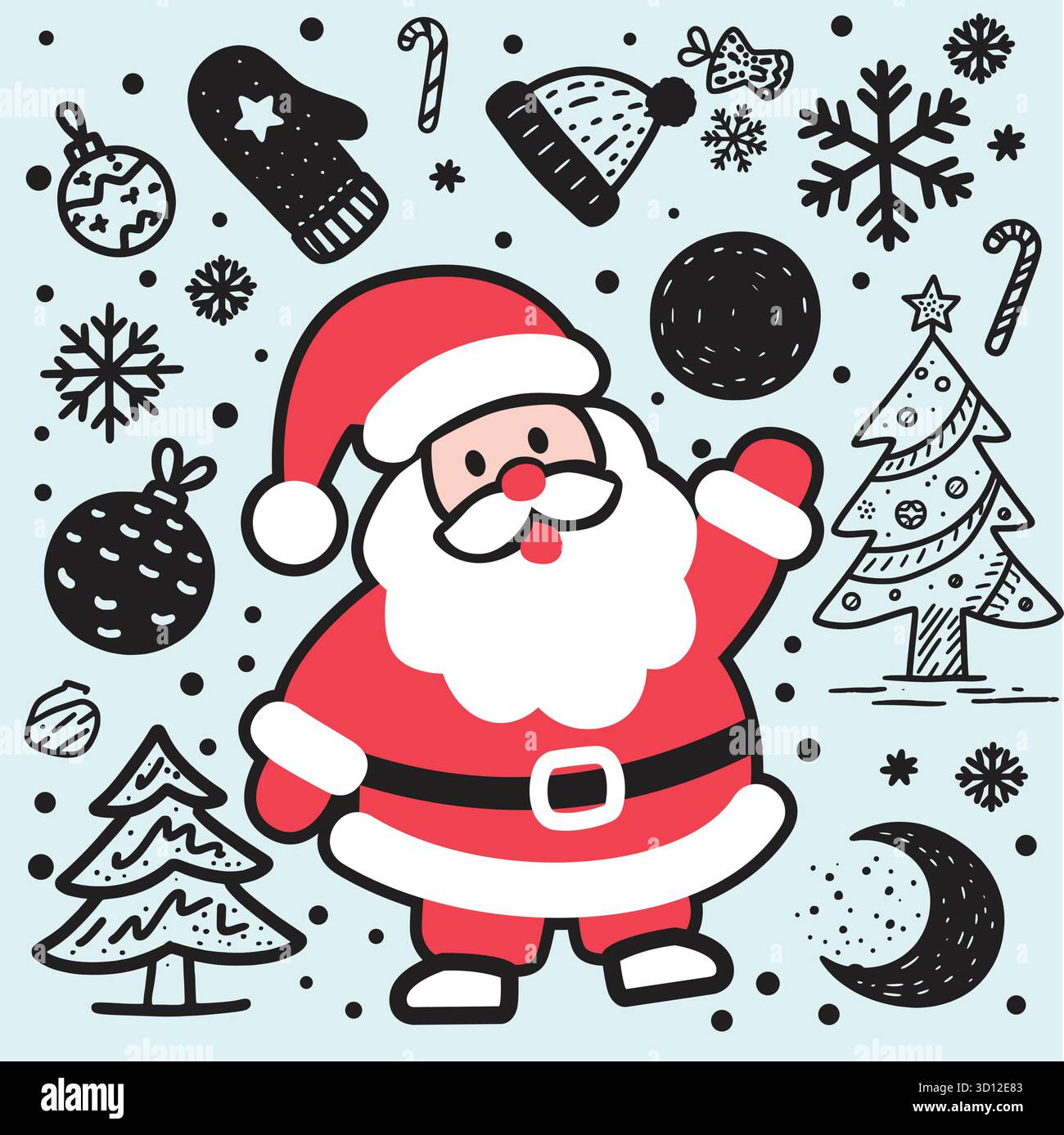 Christmas Design Pattern Vector Set Stock Vector Image & Art - Alamy