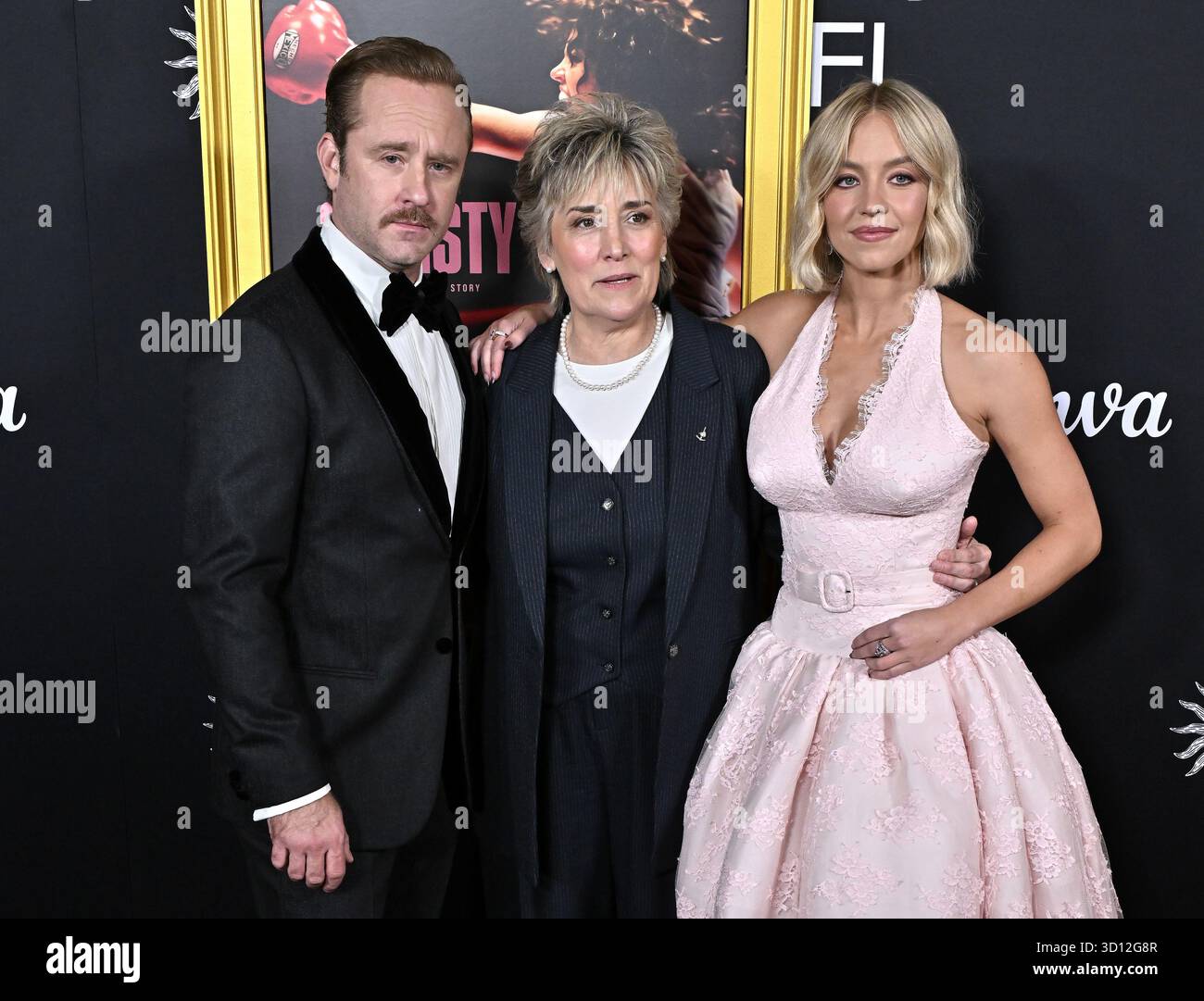 Hollywood, USA. 25th Oct, 2025. Ben Foster, Christy Martin and Sydney ...