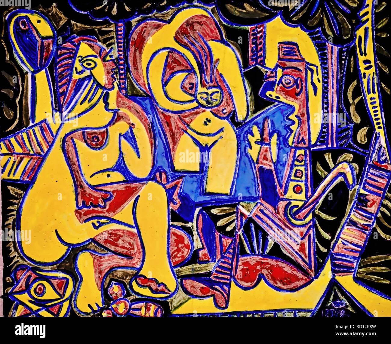 Historic painting on wall Stock Vector Images - Alamy