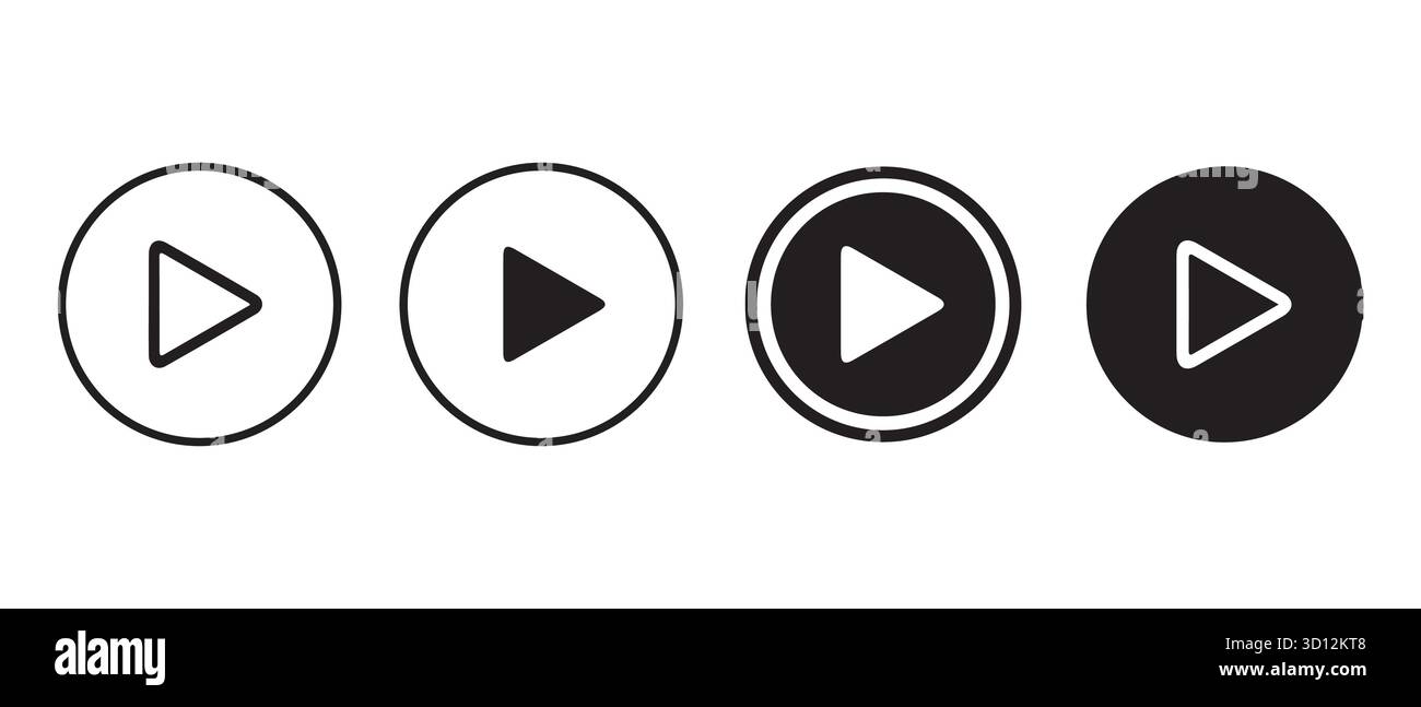 Playback icon set Cut Out Stock Images & Pictures - Alamy