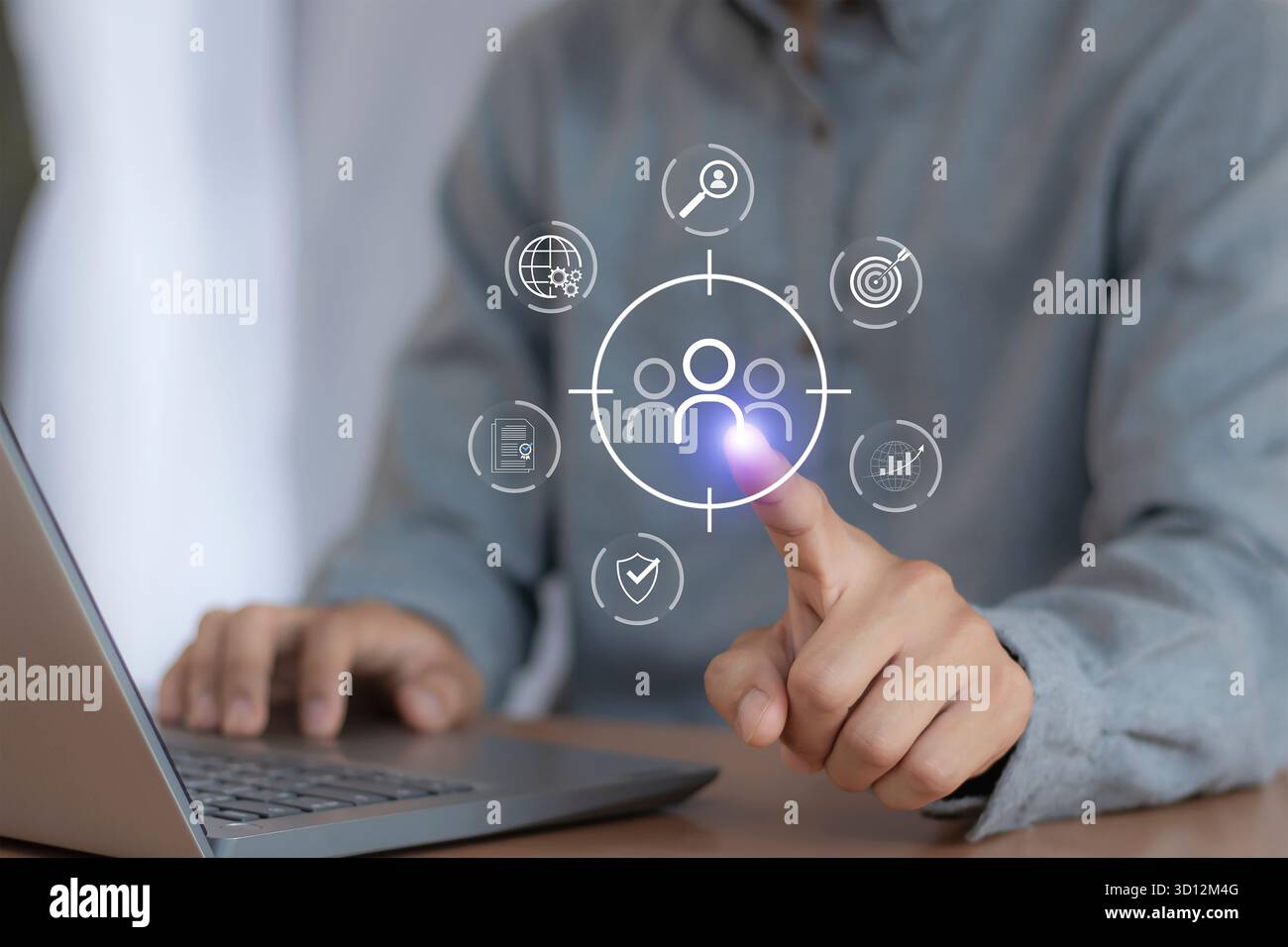 The concept of targeting marketing for target customers Stock Photo - Alamy