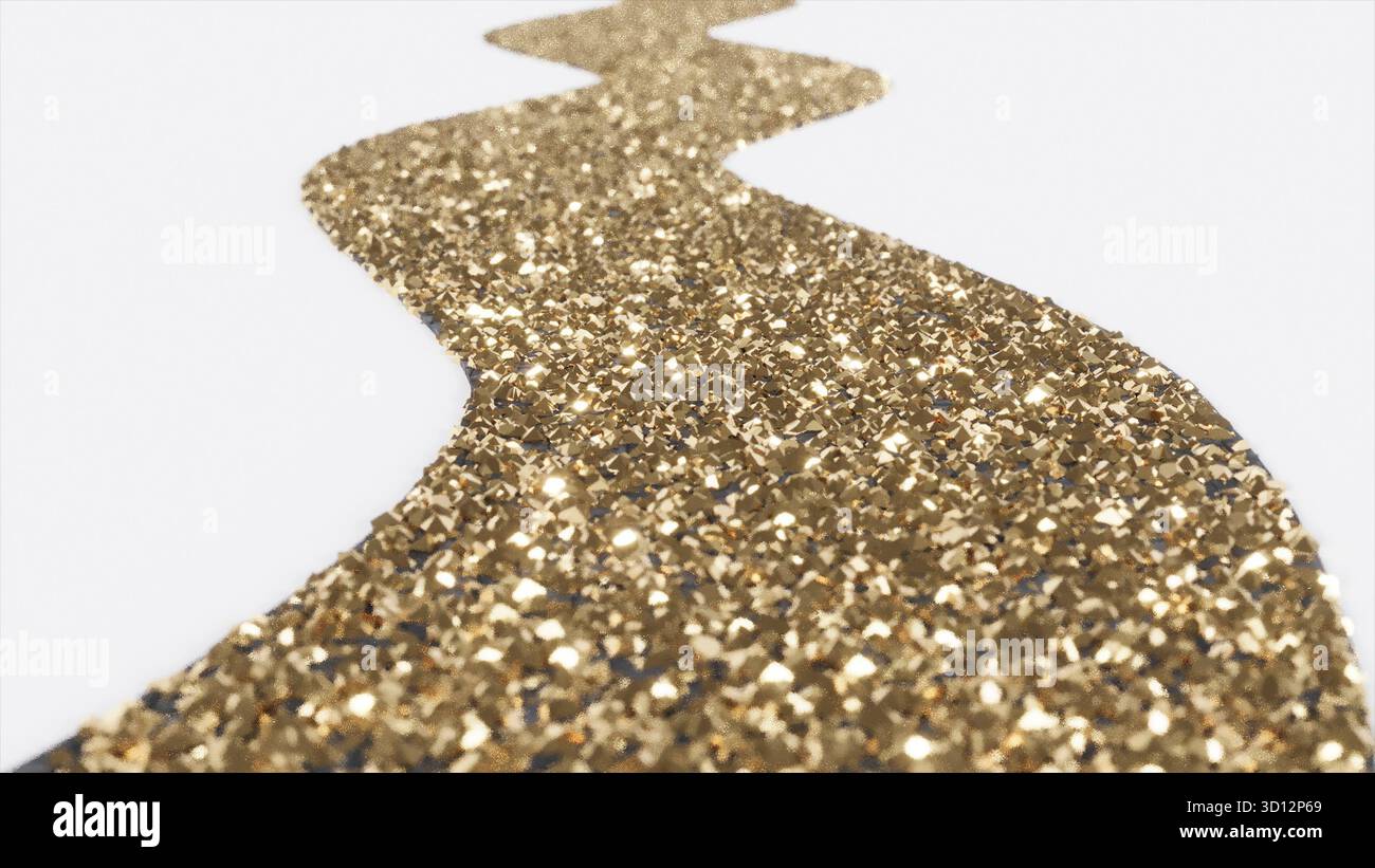 Curve gold shine road hi-res stock photography and images - Alamy
