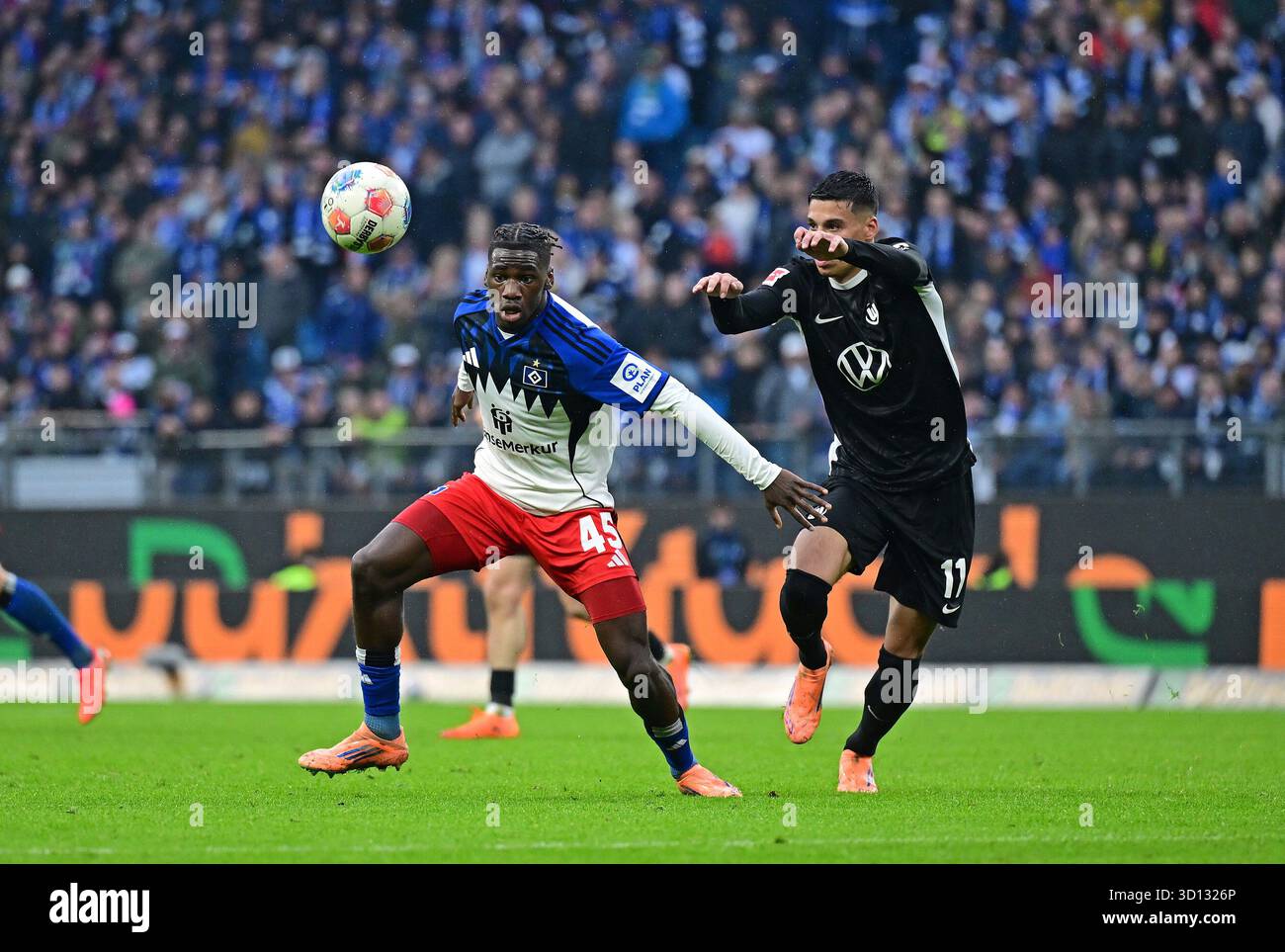 left to right: Fabio Balde (HSV Hamburg), Adam Daghim Hamburg, October ...