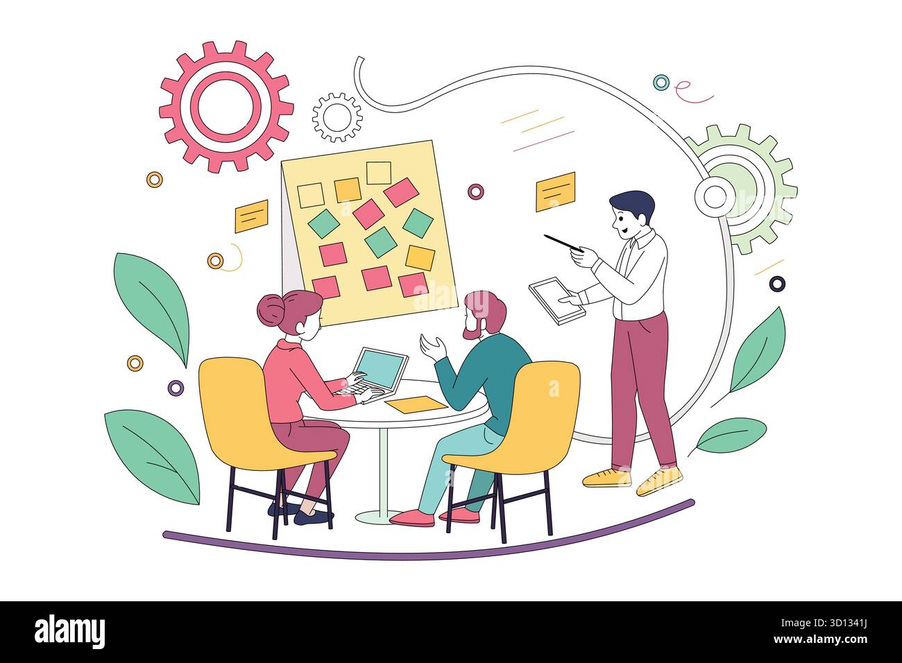 Solutions brainstorming Stock Vector Images - Alamy