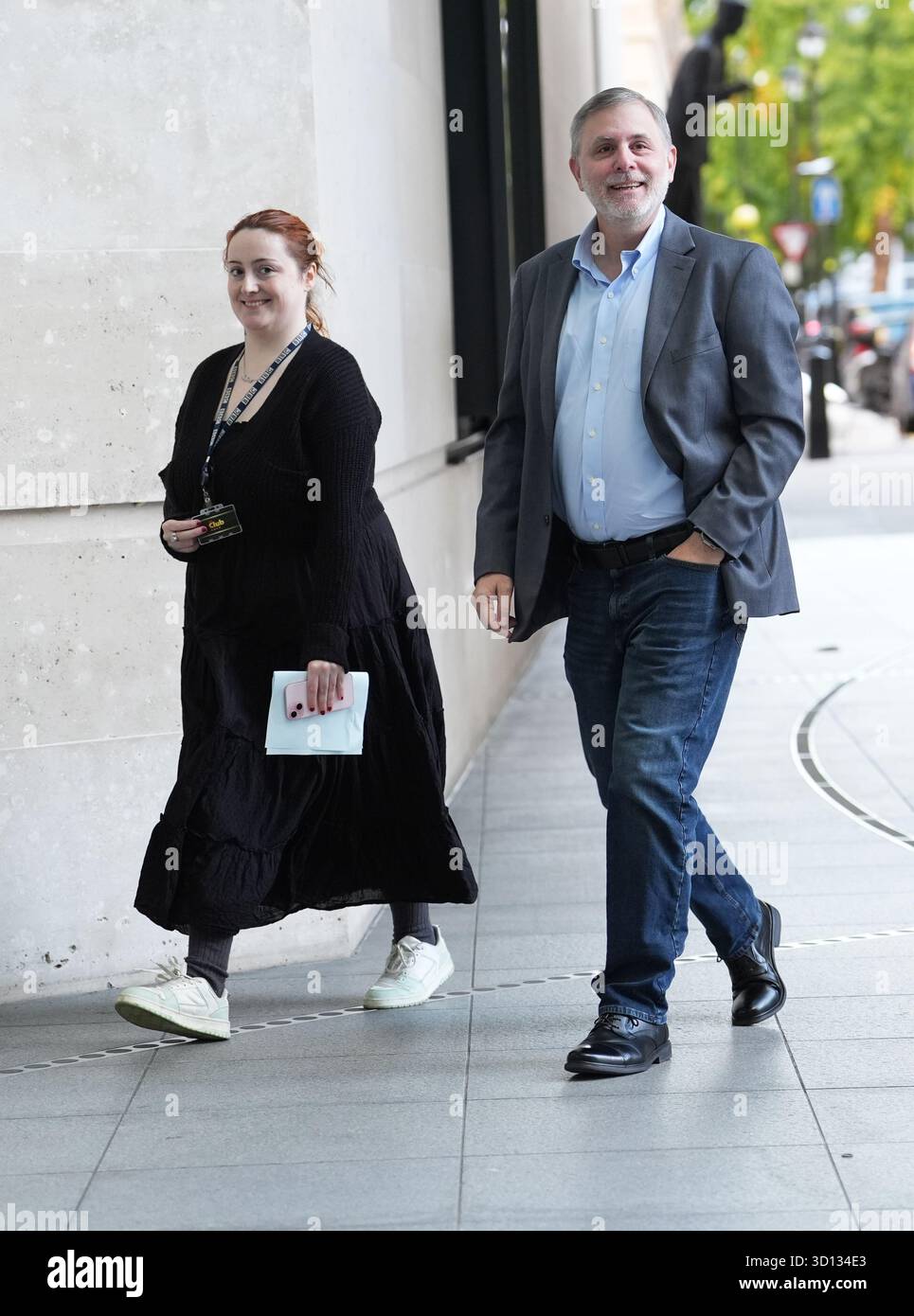 Mike Shear arriving at BBC Broadcasting House in London, to appear on ...