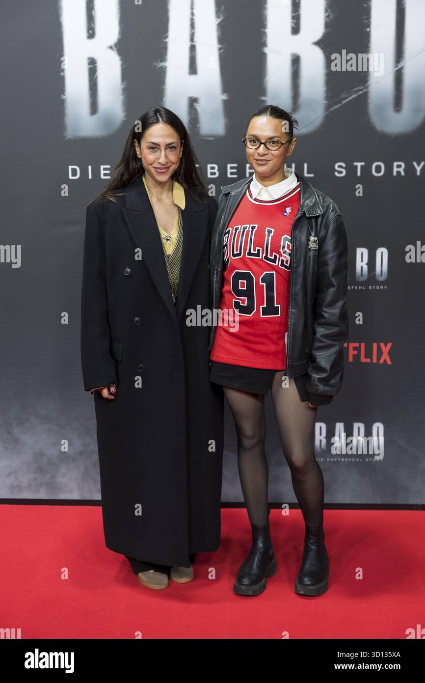Melissa Khalaj and Taneshia Abt at the premiere of the Netflix film ...