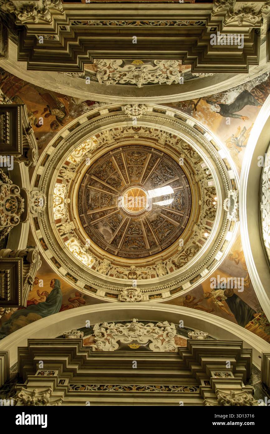 Palermo - Sizilien - Italien - 03-18-2025: Intricate Baroque dome ...
