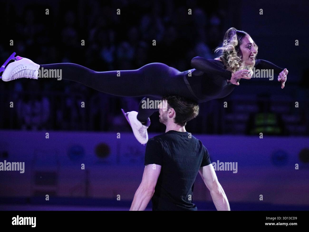 Sara CONTI and Niccolo MACII of Italy perform during exhibition at the ...