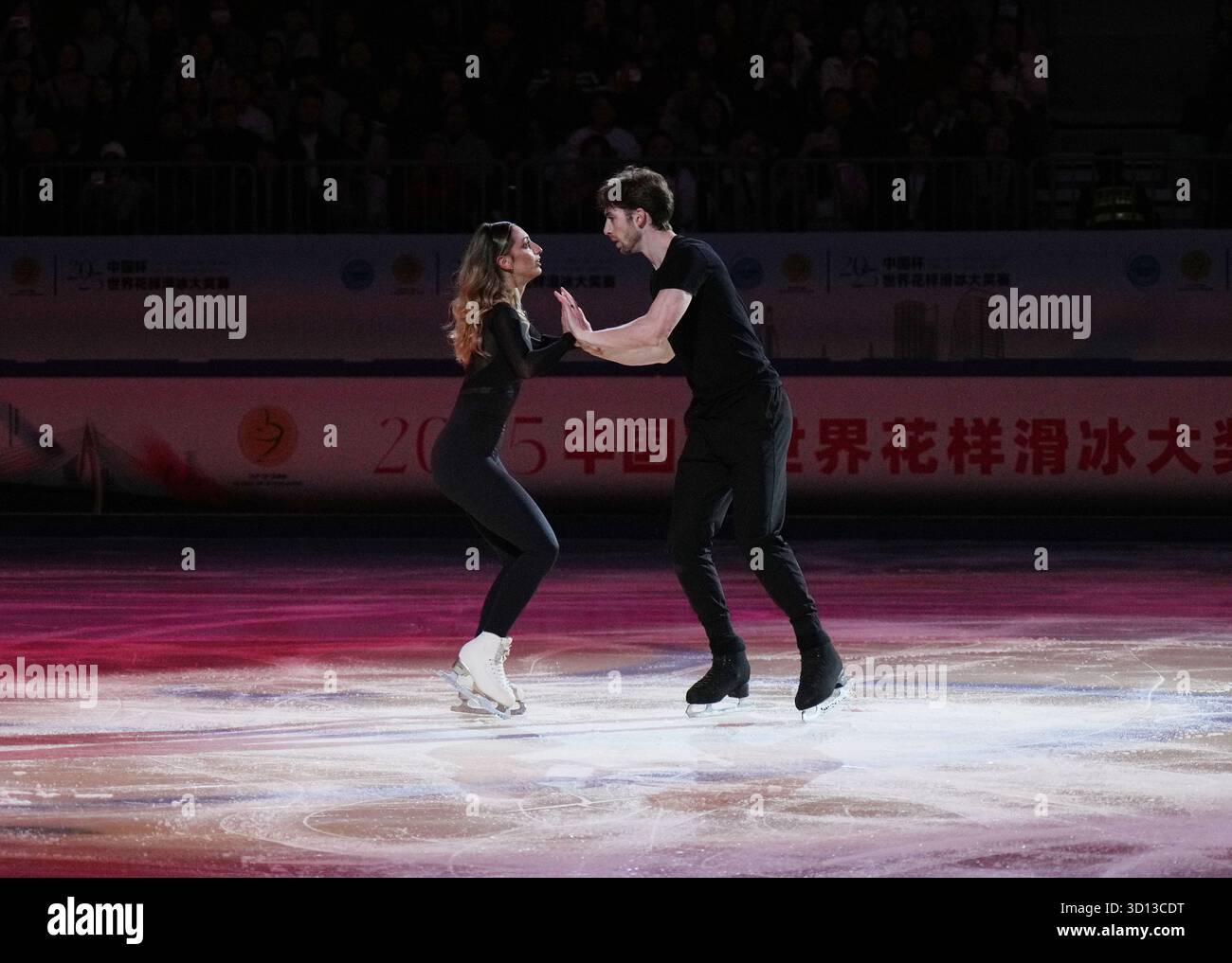 Sara CONTI and Niccolo MACII of Italy perform during exhibition at the ...
