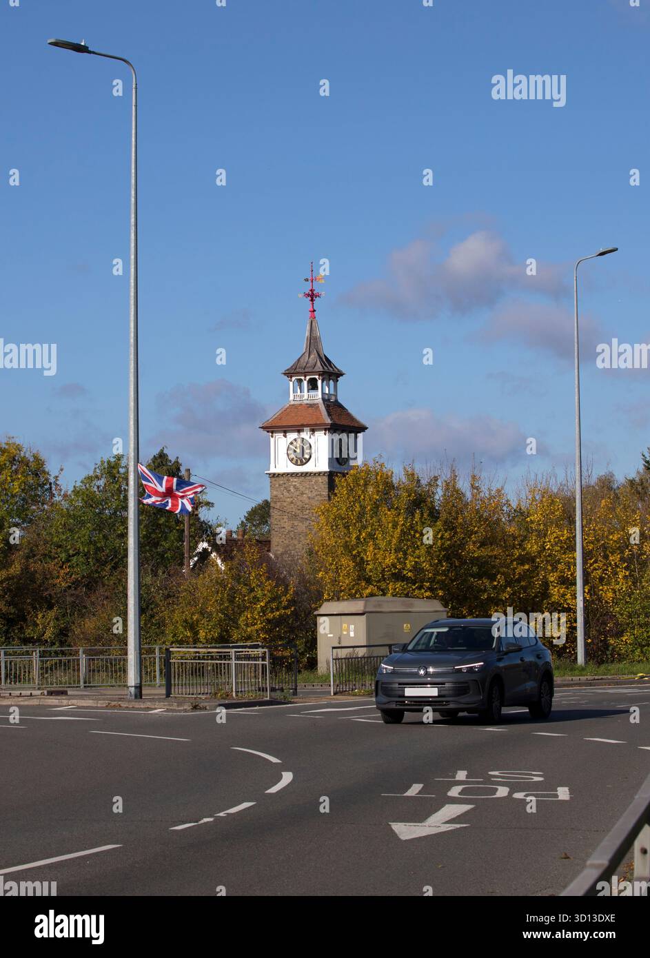 Clock Tower Roundabout Junction of A 414 and A 1025 Harlow Essex ...
