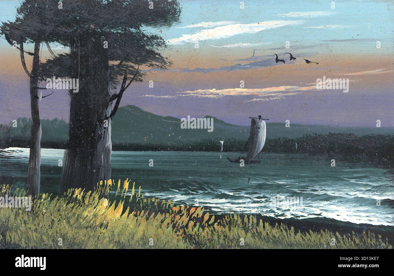 Serene landscape shows distant hi-res stock photography and images - Alamy