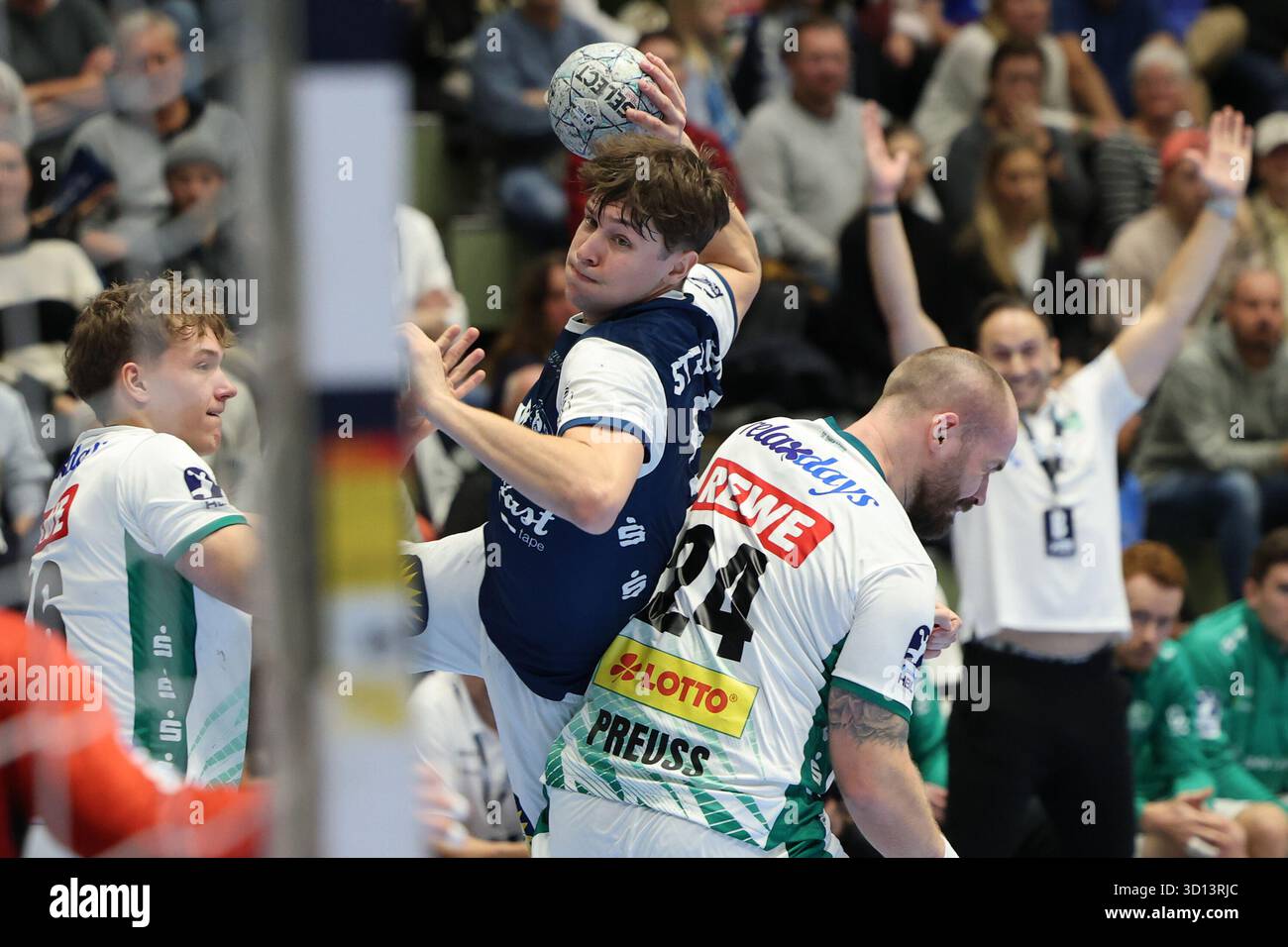25.10.2025, Unihalle, Wuppertal, GER, DAIKIN HBL, 10 Spieltag, bergischer HC vs. SC DHfK Leipzig ...
