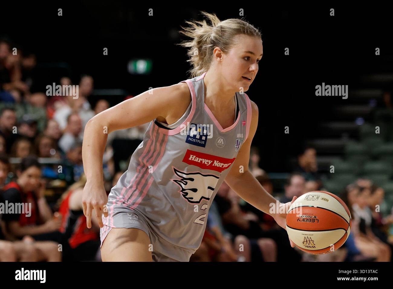 Isabelle Morgan of the Flames in action during the WNBL Round 2 match ...