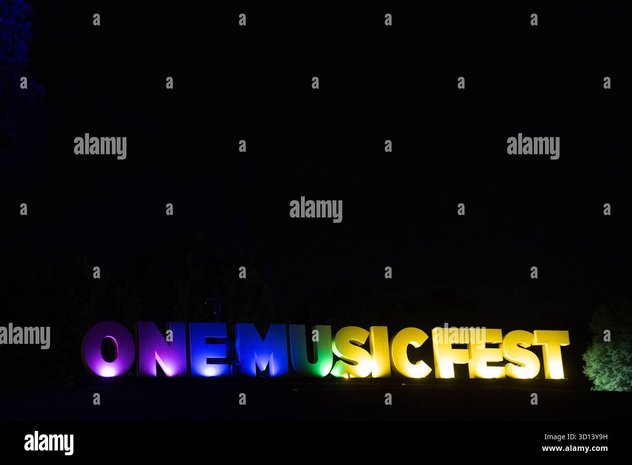 The end of day one of One Musicfest held in Piedmont Park in Atlanta ...