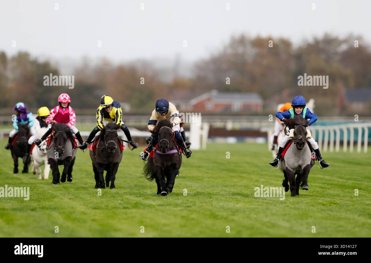 Ulverscroft Harvest Blue (right) ridden by jockey Holly Smith on their ...