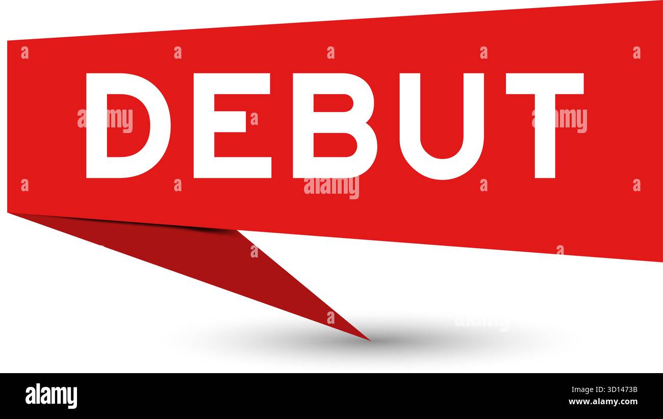On his debut Stock Vector Images - Alamy