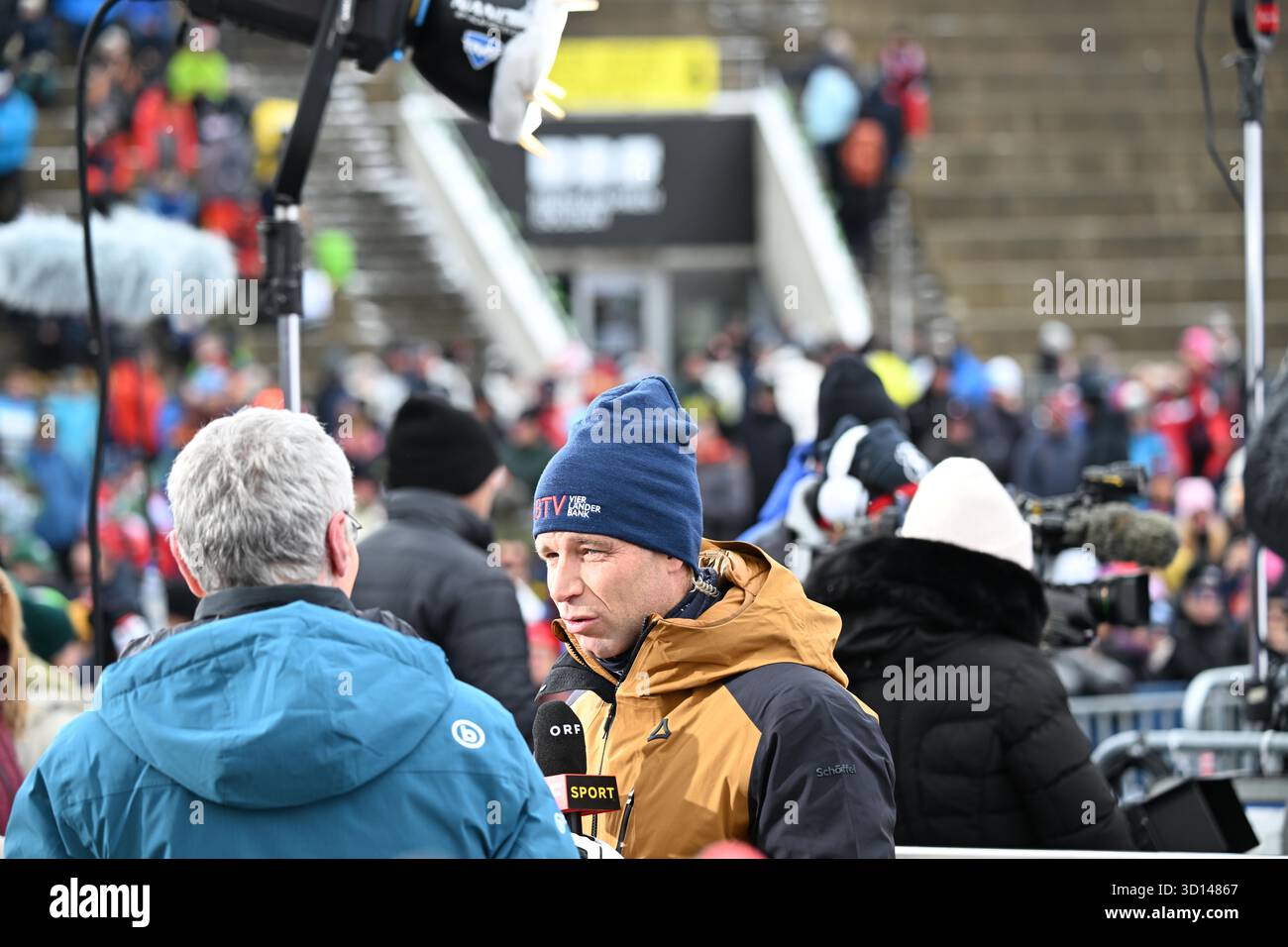 SOELDEN, AUSTRIA - OCTOBER 26: Sports reporter Rainer Pariasek from ...