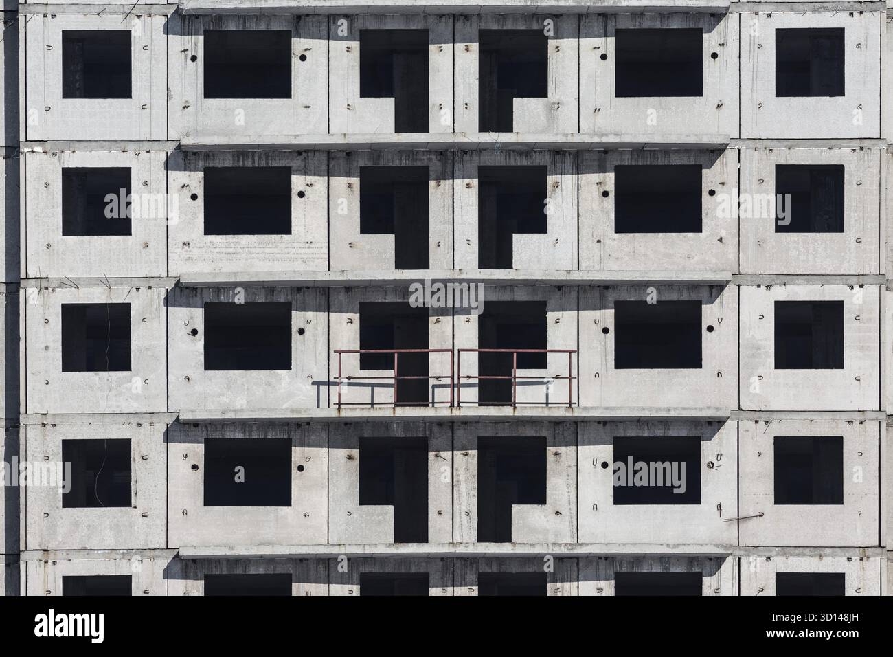 Wall of the new high-rise building under construction Stock Photo - Alamy