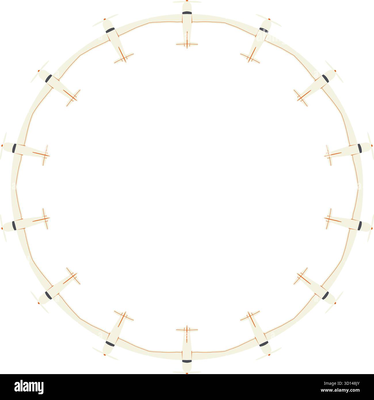 Airplane plane frame. Aeroplane simple template empty space for your ...