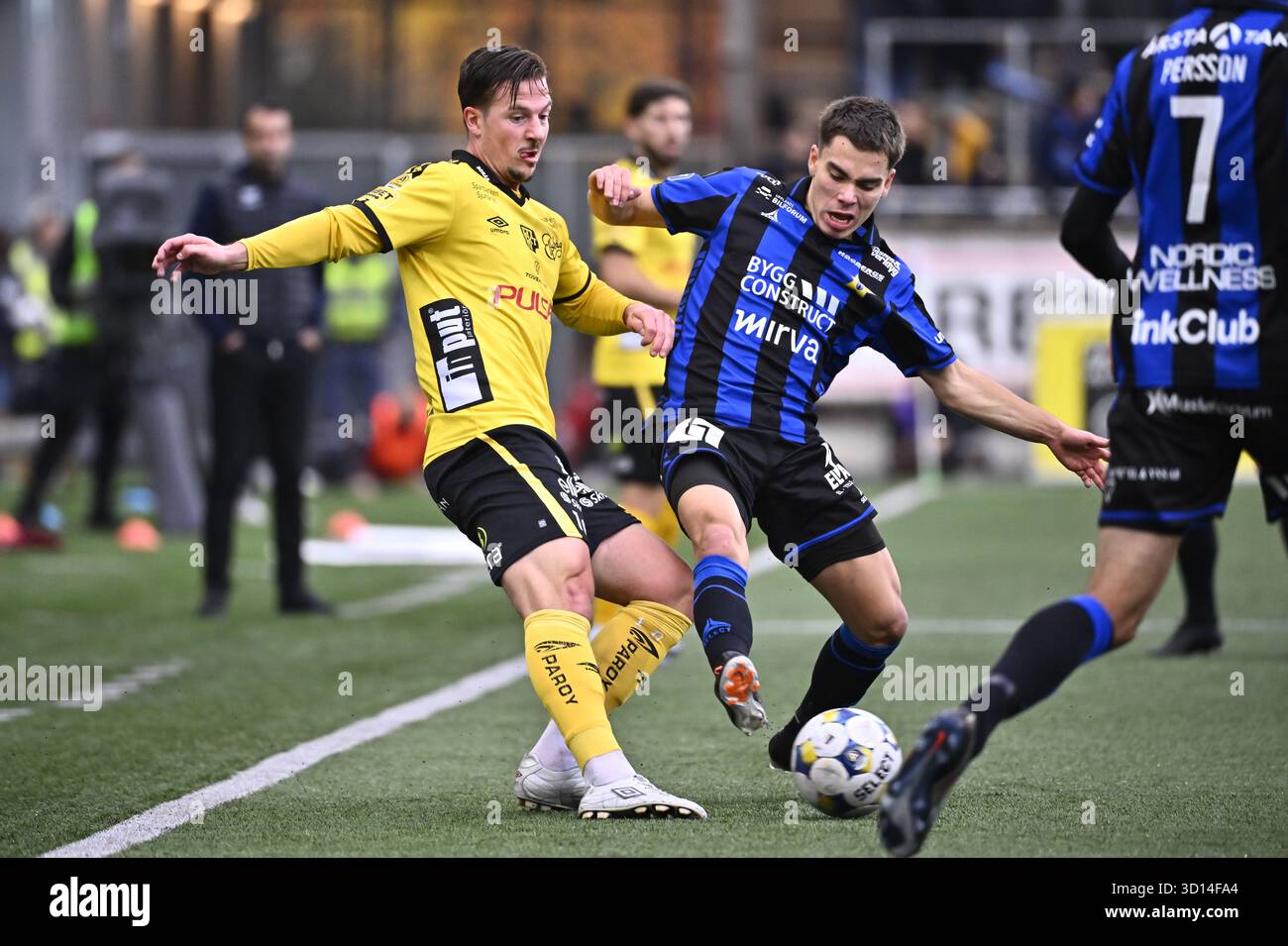UPPSALA, SWEDEN 20251026Elfsborg's Simon Olsson and Sirius Leo Walta during Sunday's Allsvenskan ...