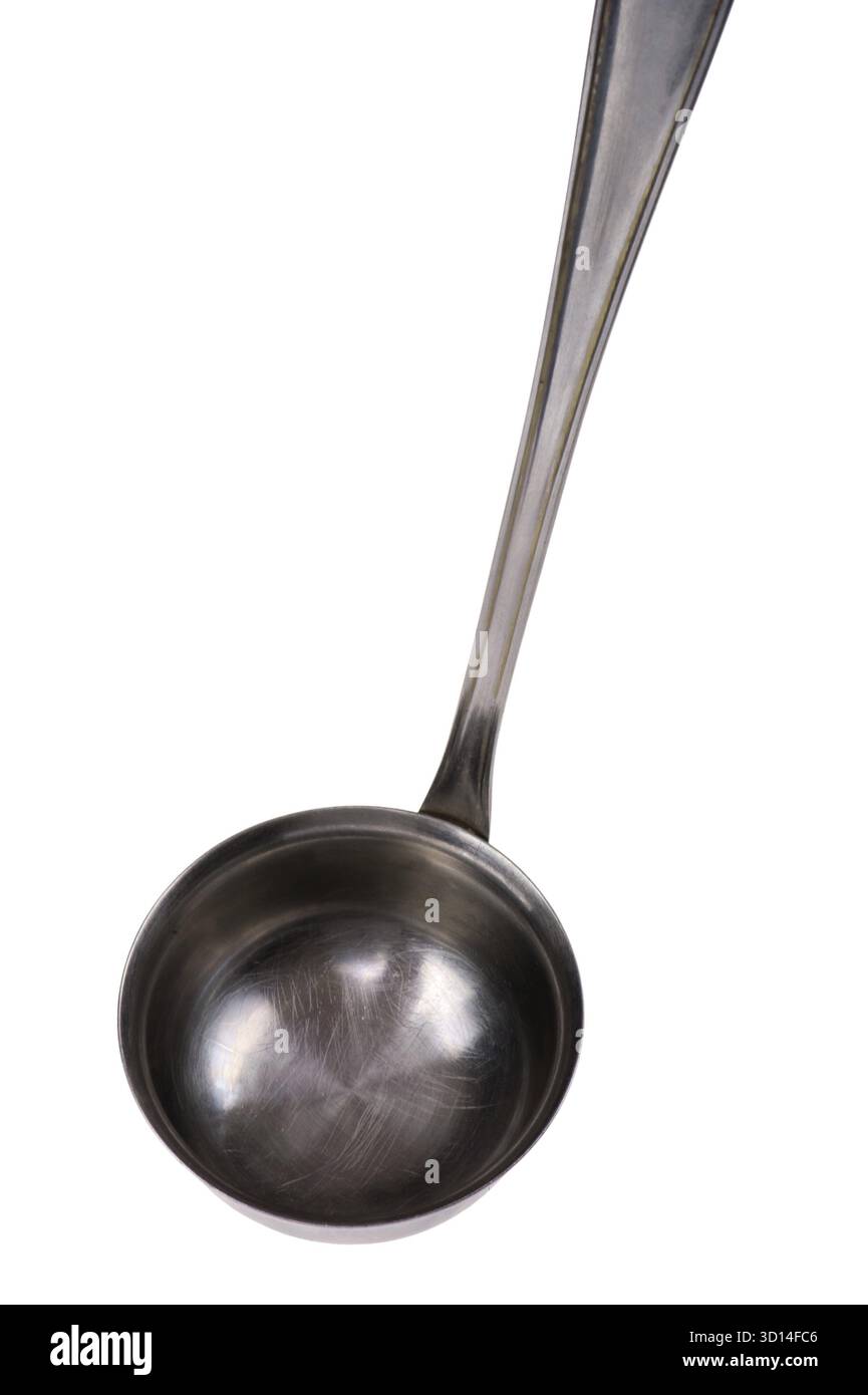 Object on white - kitchen utensil ladle Stock Photo - Alamy