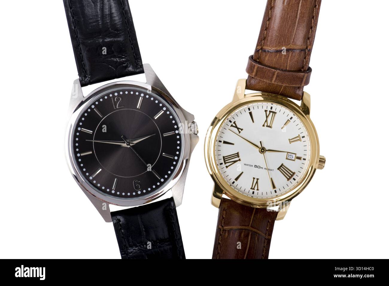 Object on white - watch close up Stock Photo - Alamy